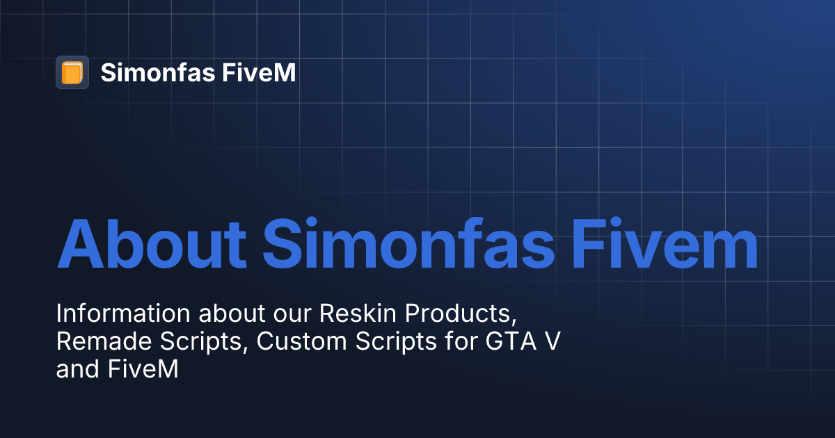 About Simonfas Fivem | Simonfas FiveM